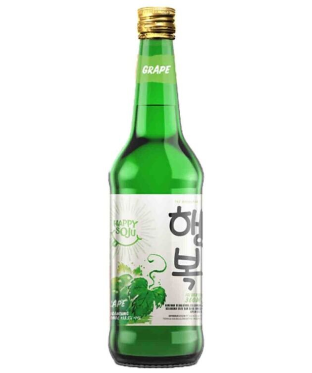 Happy Soju Green Grape 360ml - Bali Drink Supplier